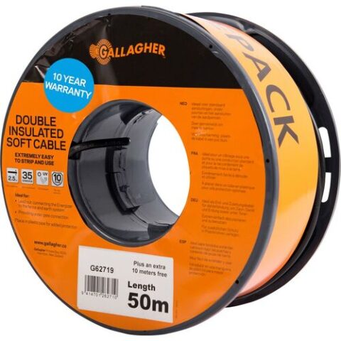 Gallagher 2.5mm Double Insulated Soft Cable - 60m