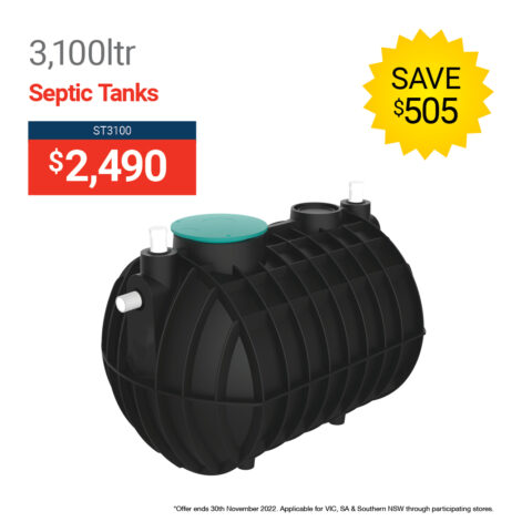 Polymaster 3100ltr Septic Tank